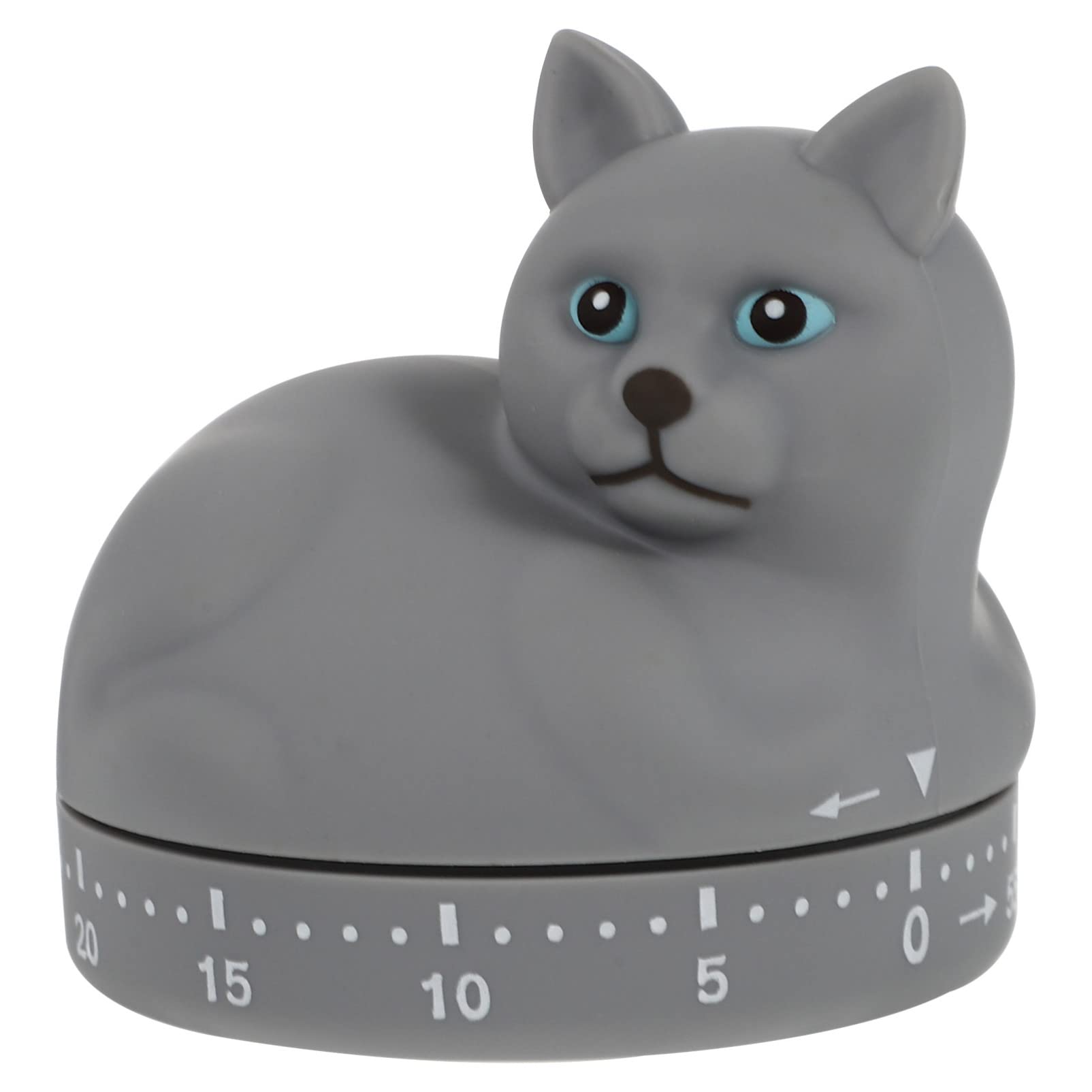 OSALADI Digital Cooking Timer Kitchen Adorable Cute Cartoon Cat Timer Reminder Time Alarm Manager Home Decor ( Grey )