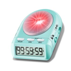 ygoyqeut large button silent & lock functions dight timer, countup/ countdown timer for kids, digital kitchen timer, cute time management tool for study, classroom, cook, meditation