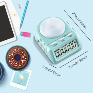 Ygoyqeut Large Button Silent & Lock Functions Dight Timer, Countup/ Countdown Timer for Kids, Digital Kitchen Timer, Cute Time Management Tool for Study, Classroom, Cook, Meditation