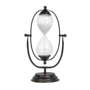 Decorative Metal & Glass Thirty Minute Hourglass