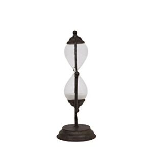 Decorative Metal & Glass Thirty Minute Hourglass