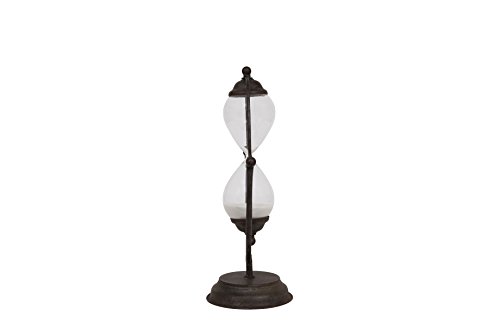 Decorative Metal & Glass Thirty Minute Hourglass