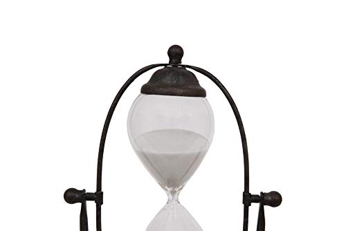 Decorative Metal & Glass Thirty Minute Hourglass