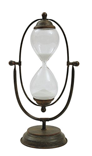 Decorative Metal & Glass Thirty Minute Hourglass