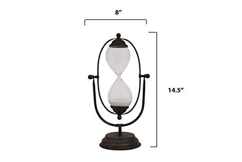 Decorative Metal & Glass Thirty Minute Hourglass