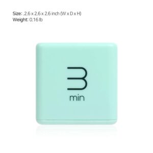 mooas Cube Timer Coral (10, 30, 50 and 60 Minutes) & Mint (1,3,5 and 10 Minutes) Bundle, Timer for Studying, Cooking, Workout, Kidstimer