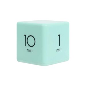 mooas Cube Timer Coral (10, 30, 50 and 60 Minutes) & Mint (1,3,5 and 10 Minutes) Bundle, Timer for Studying, Cooking, Workout, Kidstimer