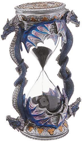 Design Toscano WU70646 Death's Door Dragon Gothic Decor Statue Hourglass Sand Timer, 6 Inch, Single