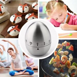 Egg Timer Kitchen Timer for Cooking, Efficient Timer 60 Minute No Batteries Required, Time Management Gadgets for Cooking, Learning, Meeting - A Lovely & Unique Gift