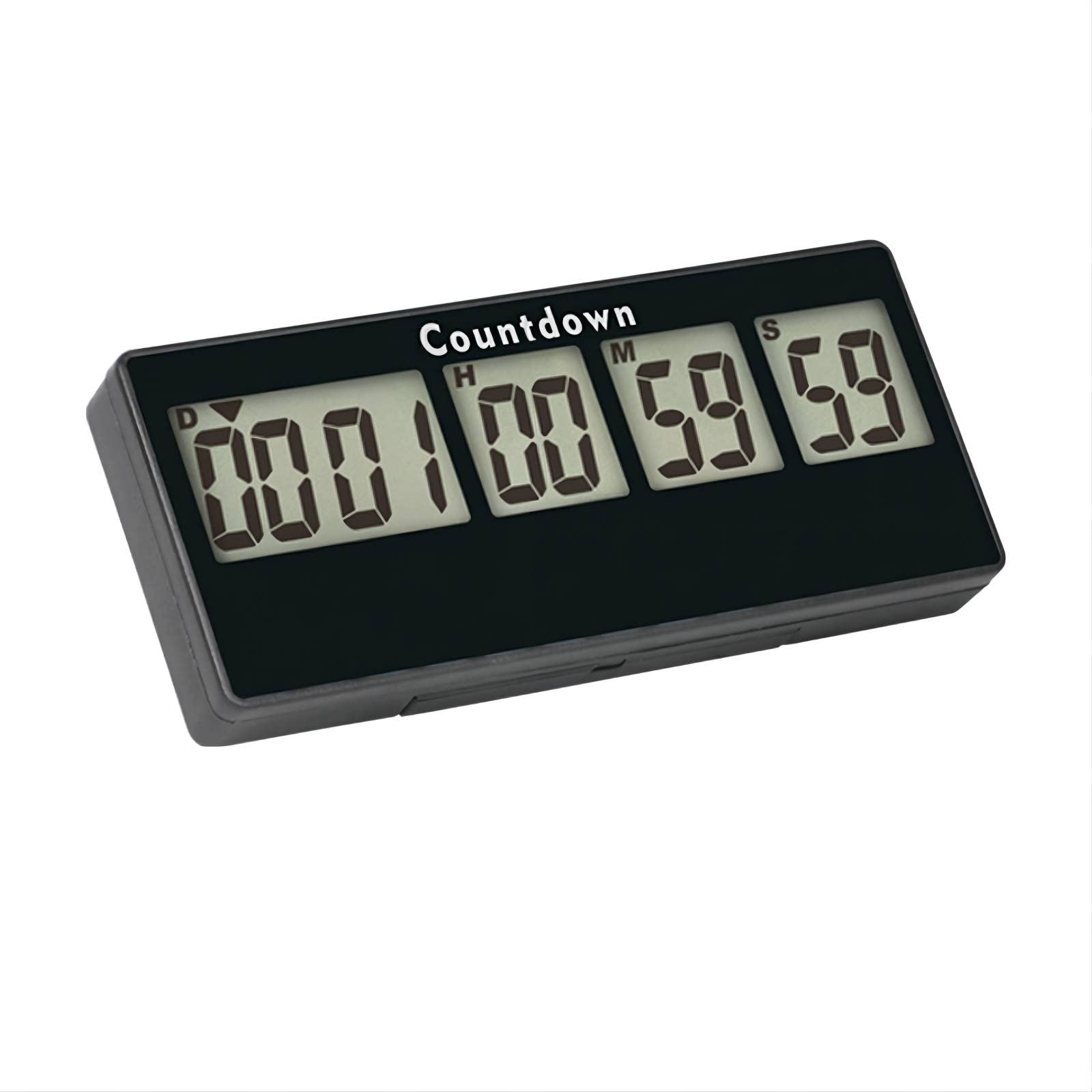 HonorMeet Digital Retirement Countdown Timer, Days Countdown & Count-up Calendar Clock,User Shutdown for Retirement Anniversary Vacation Festival Special Days (Black)