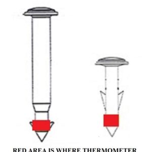 Pop Up Timer; The Original Pop Up Disposable Cooking Thermometer; 5-Temperature Variety Pack of 10 (2 Small Thermometers of Each Temperature)