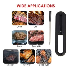 Wireless Meat Thermometer Bluetooth Unlimited Range Thermometer Digital Meat Thermometer Wireless for Remote Monitoring Kitchen BBQ Oven Smoker Grill Rotisserie, ETC