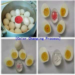 Kitchen Gadget Hot Magic Color Changing Egg Rite Egg Timer Time Cook Boil Eggs Thermometer, Set of 6