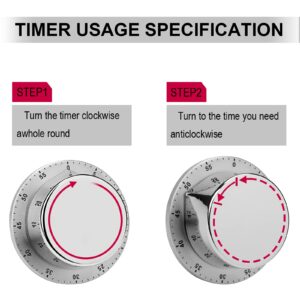 Kitchen Timer Moon Timer Magnetic Timer Mechanical Timer for Home Baking Cooking Oven