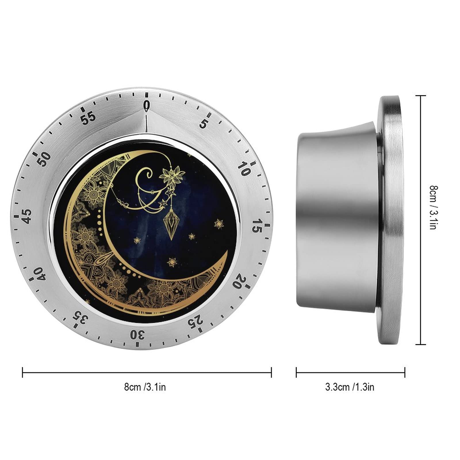 Kitchen Timer Moon Timer Magnetic Timer Mechanical Timer for Home Baking Cooking Oven