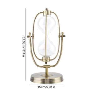 Valentine's Day Carnival Rotatable Sand Timer Transparent Glass Hourglass Clock(60 Minutes, L)