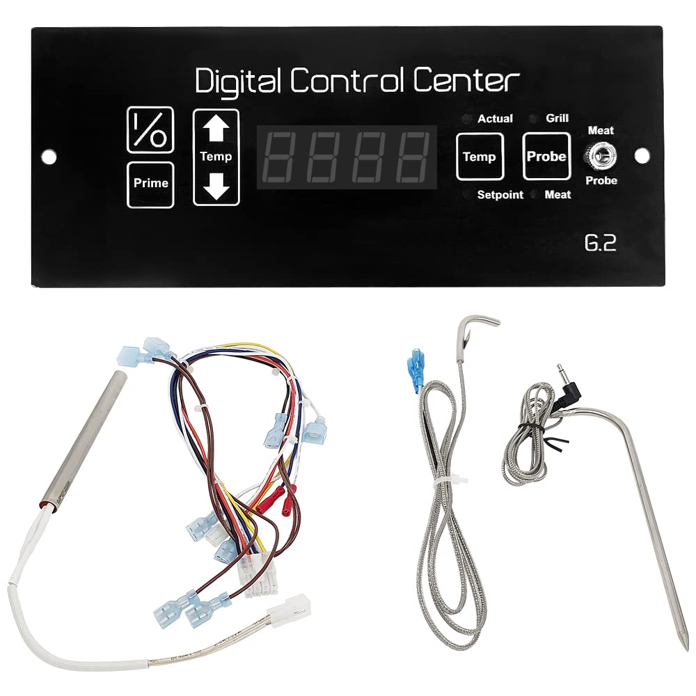 Meyffon G2 Parts Digital Thermostat Control Board Kit Compatible with Louisiana CS570 CS450 LG700 LG900 50125 with Meat Probe Temperature Probe and Wire Harness