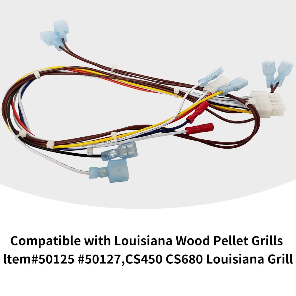 Meyffon G2 Parts Digital Thermostat Control Board Kit Compatible with Louisiana CS570 CS450 LG700 LG900 50125 with Meat Probe Temperature Probe and Wire Harness