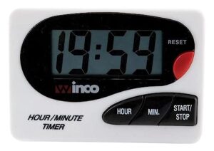 winco tim-85d large lcd digital timer, hour/minute - digital kitchen timers-tim-85d