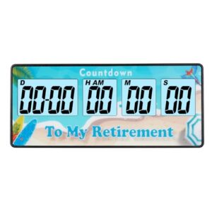 jayron reusable and magnet countdown timer 9999 days digital alarm loud clock bedside reminder, kitchen countdown timer for event reminder baby retirement cooking pregnancy wedding christmas (blue)