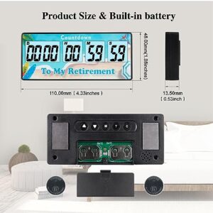 Jayron Reusable and Magnet Countdown Timer 9999 Days Digital Alarm Loud Clock Bedside Reminder, Kitchen Countdown Timer for Event Reminder Baby Retirement Cooking Pregnancy Wedding Christmas (Blue)