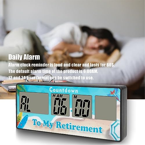 Jayron Reusable and Magnet Countdown Timer 9999 Days Digital Alarm Loud Clock Bedside Reminder, Kitchen Countdown Timer for Event Reminder Baby Retirement Cooking Pregnancy Wedding Christmas (Blue)