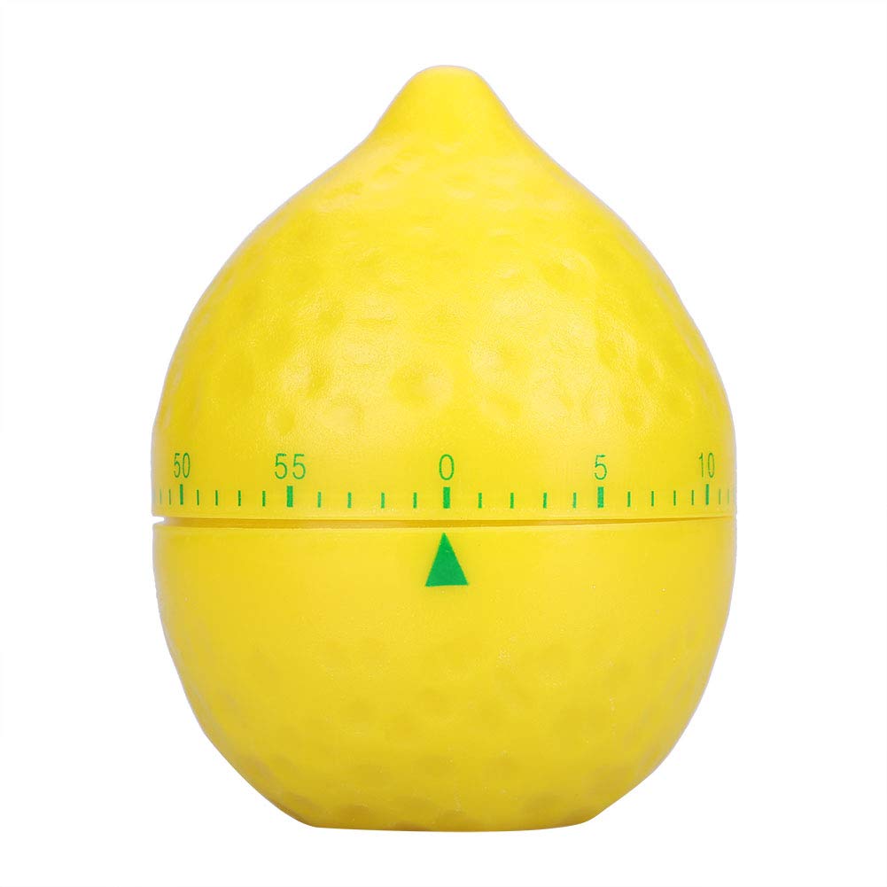 Kitchen Mechanical Timer, Lemon Shape Counters for Home Manual Smell Compact High Cooking Timing Tool