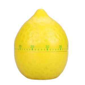 Kitchen Mechanical Timer, Lemon Shape Counters for Home Manual Smell Compact High Cooking Timing Tool