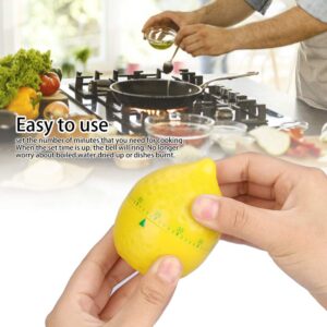 Kitchen Mechanical Timer, Lemon Shape Counters for Home Manual Smell Compact High Cooking Timing Tool