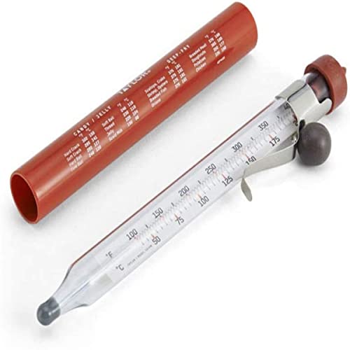 Thermometer for Candle/ Soap Making 8" Glass Tube with an Adjustable Clip for Hands Free Use