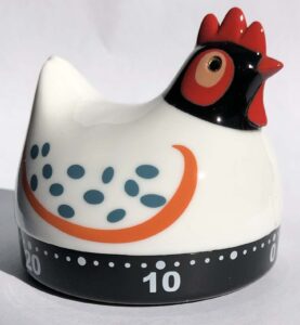 cosa nova chicken kitchen timer white