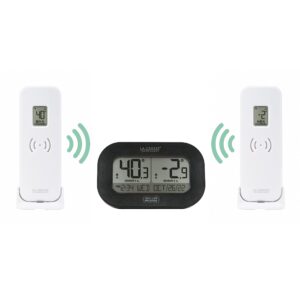 La Crosse Technology 308-04747-INT Wireless Refrigerator/Freezer Kitchen Thermometers with Magnetic Back