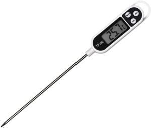 tp300 digital meat thermometer for cooking food, kitchen needs, smoker oven bbq grill, candy, drinks, instant read, long probe