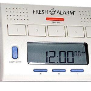 FreshAlarm- 5 Alarm Voice Timer. Five Interval Timers each with Recordable Loud Voice Alarm. Easy to set timers. Interval up to 12 hours.