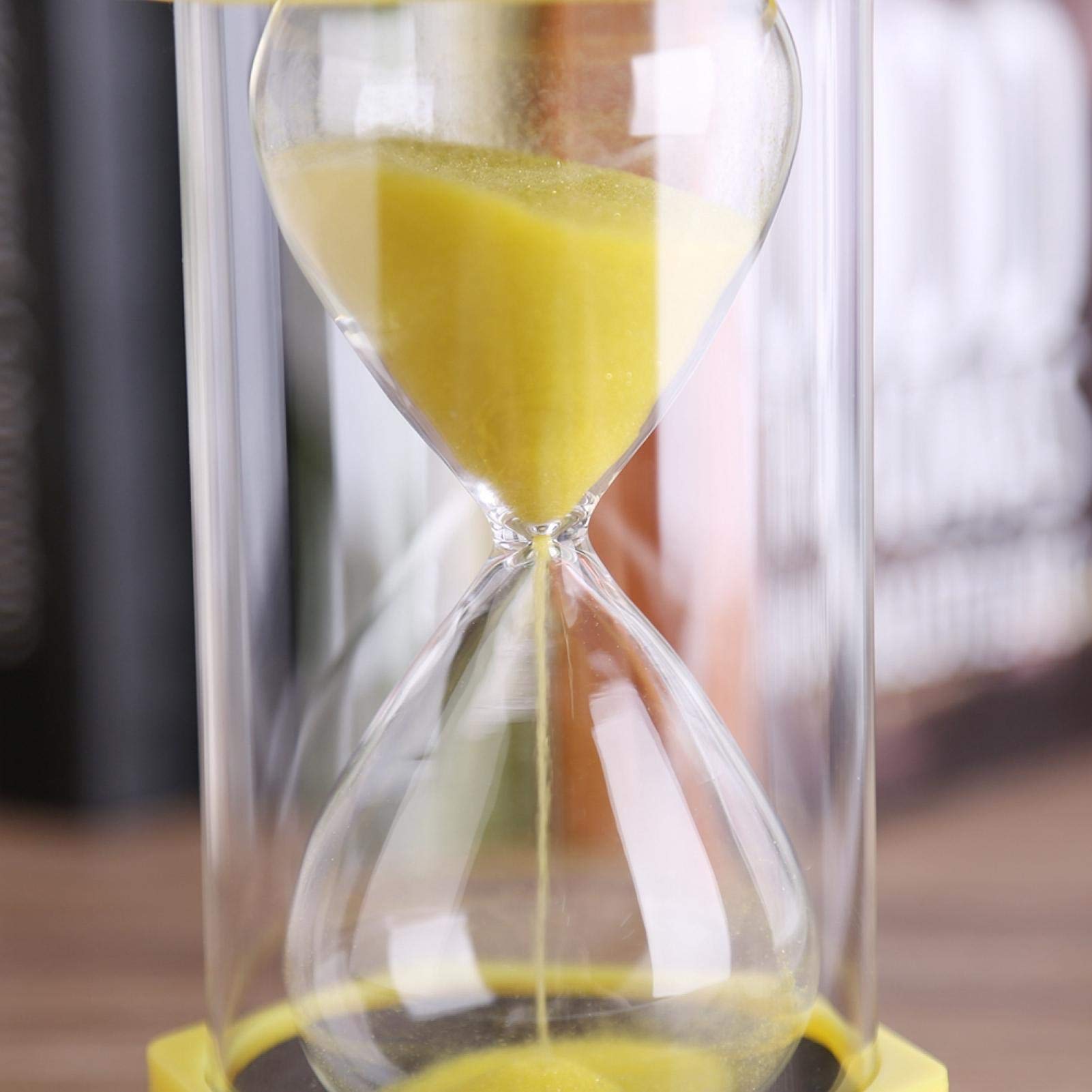 Colorful Sandglass Timer Hourglass Sand Timer 3 min/10 mins/20 mins/30 mins/60 mins Sand Clock Timer for Games Classroom Home Office(Green)