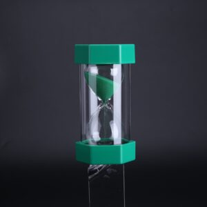 Colorful Sandglass Timer Hourglass Sand Timer 3 min/10 mins/20 mins/30 mins/60 mins Sand Clock Timer for Games Classroom Home Office(Green)