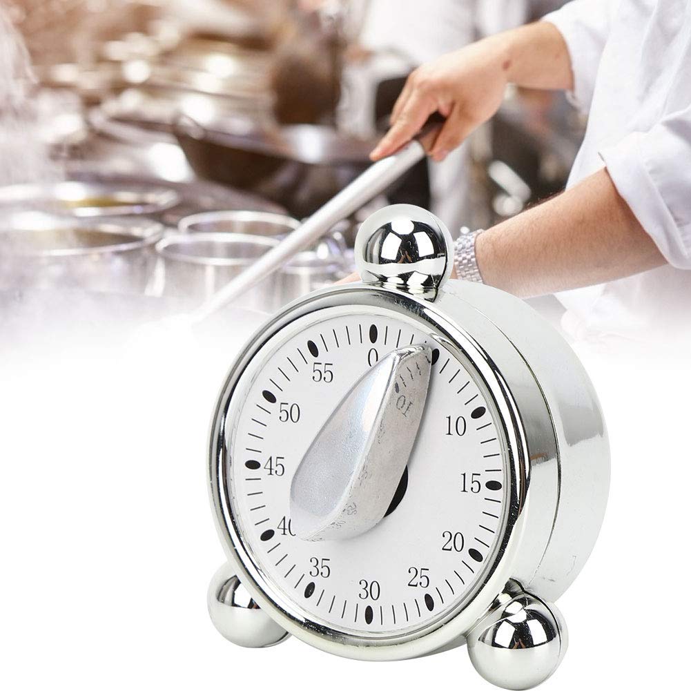 Kitchen Timer Cylindrical Mechanical Timer Cooking Reminder Precise Alarm Clock for Kitchen Hairdressing Beauty Salon Cooking Learning Baking Manual Timer