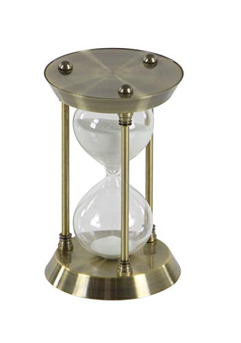 Deco 79 Glam Metal Cylinder Timer, 4" x 4" x 7", Brass