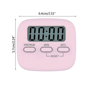 Kitchen Timer 60 Minute Timing - Digital Kitchen Timer Magnetic Countdown Loud Alarm Interval Plastic Funny Multipurpose Household Item