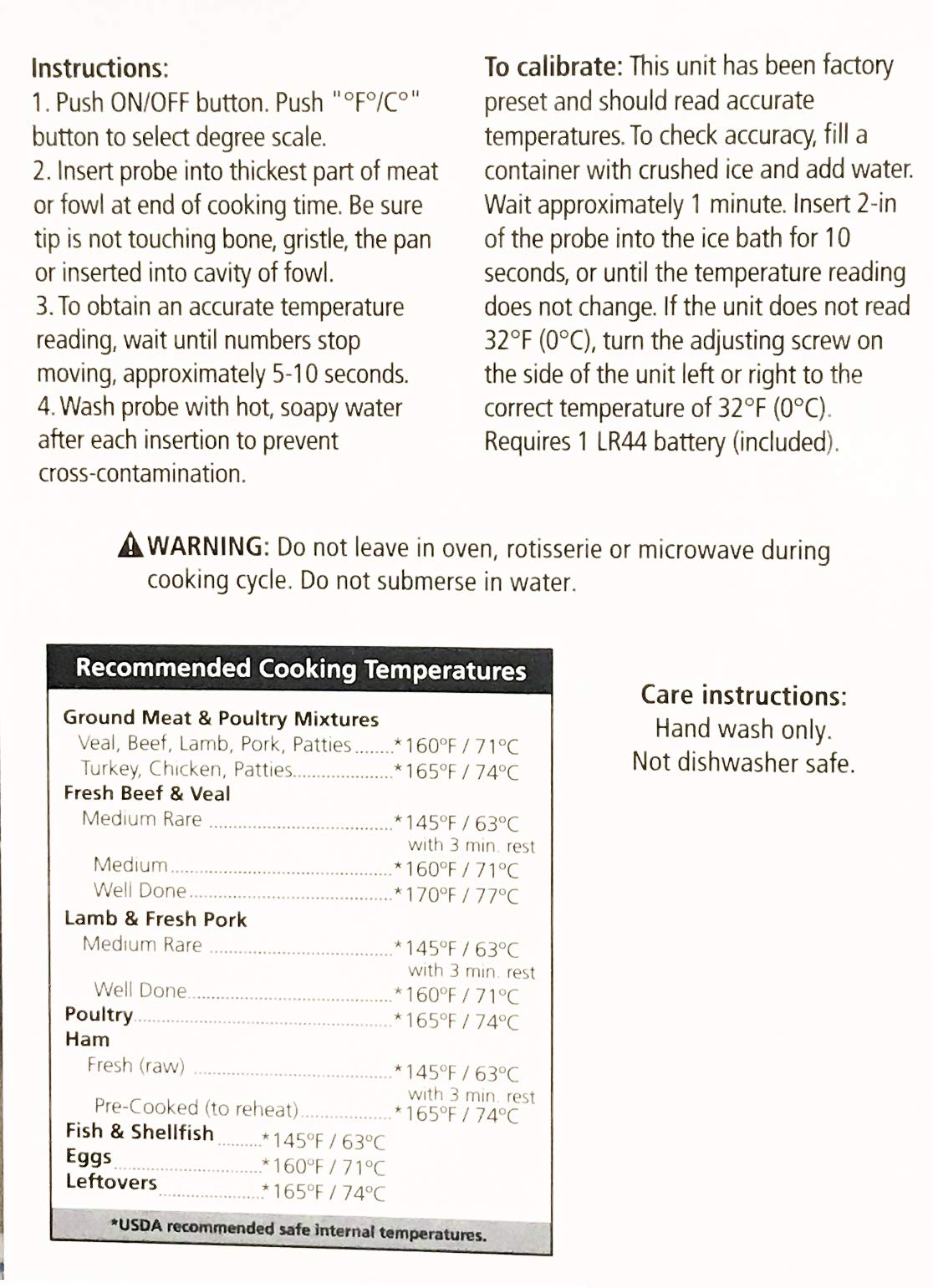 Digital Cooking Thermometer