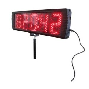 GOODRELIISH Portable 5" 5 Digits LED Race Timing Clock For Running Events,Red