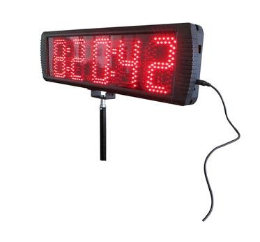 GOODRELIISH Portable 5" 5 Digits LED Race Timing Clock For Running Events,Red