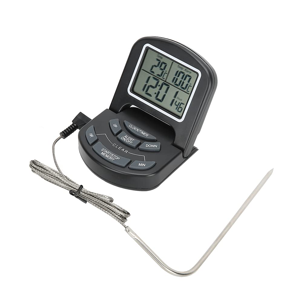 Okuyonic Probe Digital Durable Highly Accurate Cooking Timer Kitchen for Home, Digital Meat Food Thermometer, Kitchen Cooking Thermometer with Timer for Cooking