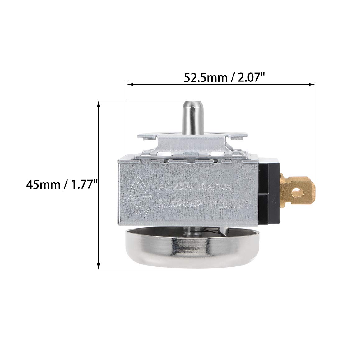 uxcell Time Controller Timer Switch 60 Minutes 60M Round Shaft Replacement for Electronic Microwave Oven Cooker