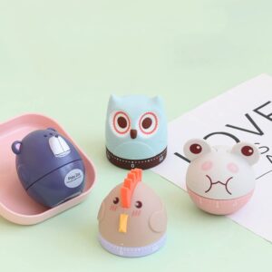 LIFKOME Cute Kitchen Timer Chicken Mechanical Timer for Kids 60-Minute Wind Up Egg Timer for Cooking Time Management Home Decoration