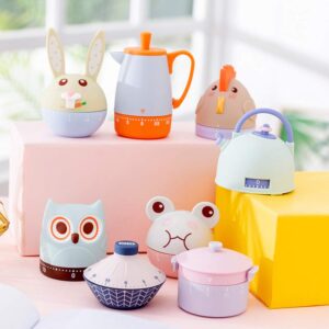 LIFKOME Cute Kitchen Timer Chicken Mechanical Timer for Kids 60-Minute Wind Up Egg Timer for Cooking Time Management Home Decoration