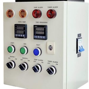 Powder Coating Oven Controller Kit w/Light and Fan Control, 240V 50A 12000W (KIT-PCO404) (DIY Kit + Wiring Kit)