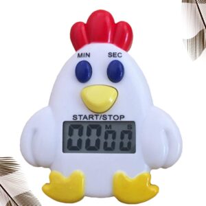 DOITOOL Chicken Timer Cooking Time Clock Clip on Animal Timer Student Countdown Timer Working Studying Baking Time Clock Reminder for Home Kitchen Office Shop (with Battery)