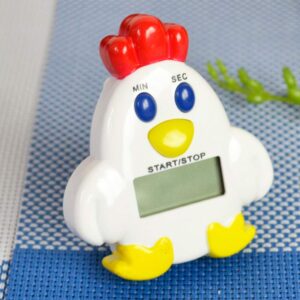 DOITOOL Chicken Timer Cooking Time Clock Clip on Animal Timer Student Countdown Timer Working Studying Baking Time Clock Reminder for Home Kitchen Office Shop (with Battery)