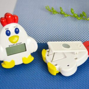 DOITOOL Chicken Timer Cooking Time Clock Clip on Animal Timer Student Countdown Timer Working Studying Baking Time Clock Reminder for Home Kitchen Office Shop (with Battery)